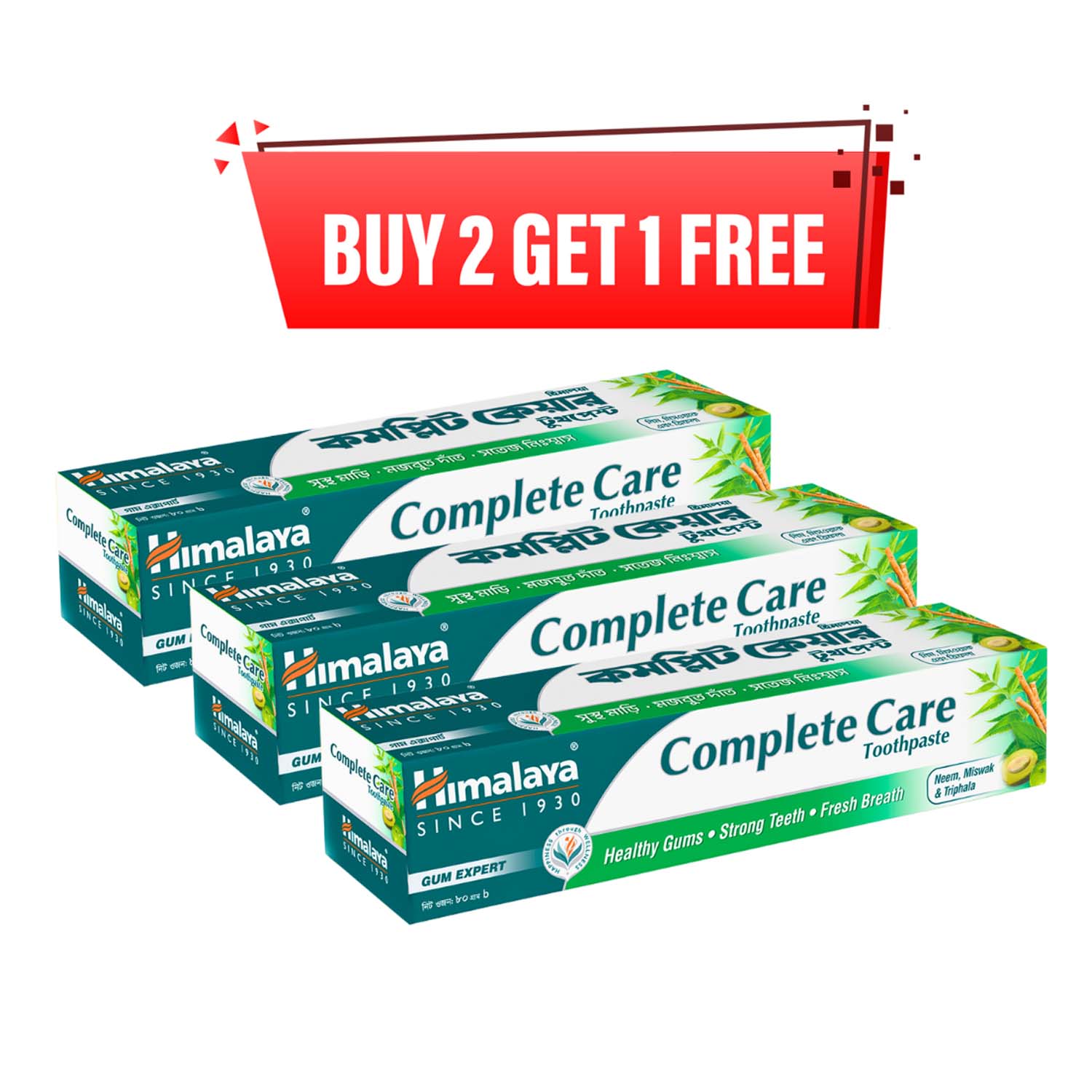Himalaya Complete Care Toothpaste (80gm) Buy 2 Get 1 Free – OHSOGO