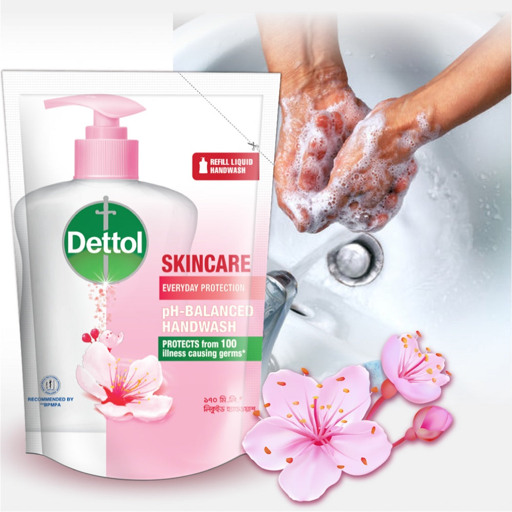 Buy Dettol Skincare pH-Balanced Liquid Handwash Refill (170ml) Online ...