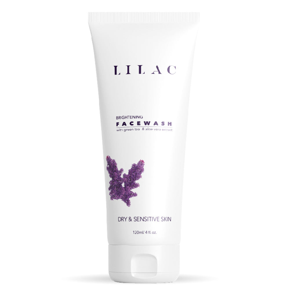 Lilac Advanced Brightening Face Wash for Dry And Sensitive Skin (120ml ...
