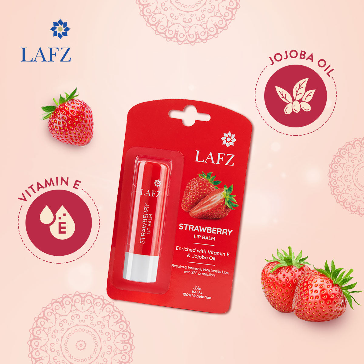 Buy Lafz Moisturizing Lip Balm (4.5g) - Strawberry Online at Best Price ...