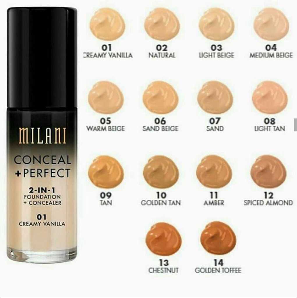 Buy Milani Conceal + Perfect 2-in-1 Foundation and Concealer (30ml ...