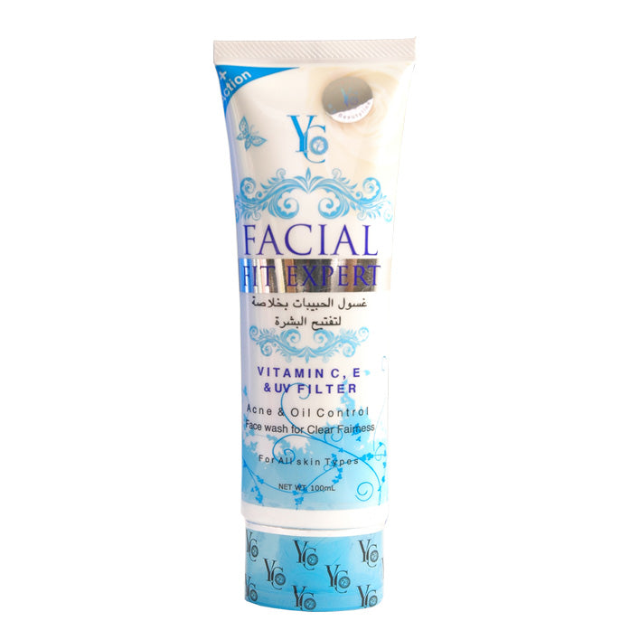 Buy YC Facial Fit Expert (Blue) Face Wash (100ml) Online at Best Price ...
